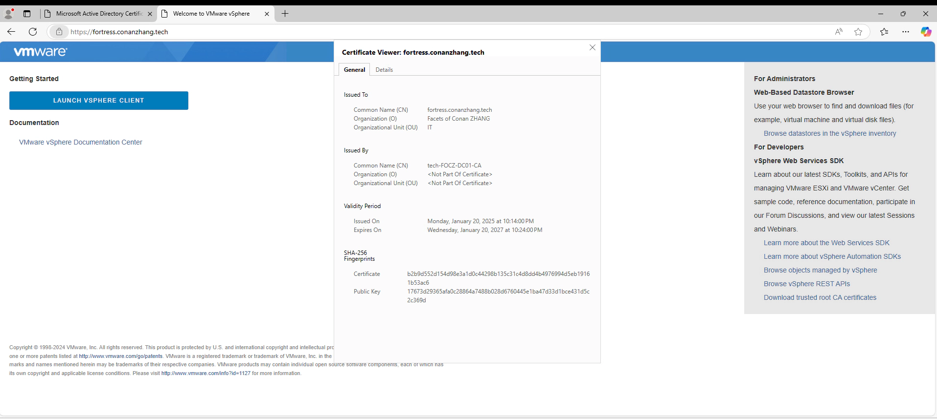 KB - VMWARE001: How to replace a vCenter (vSphere) Server Machine SSL Certificate from self ...